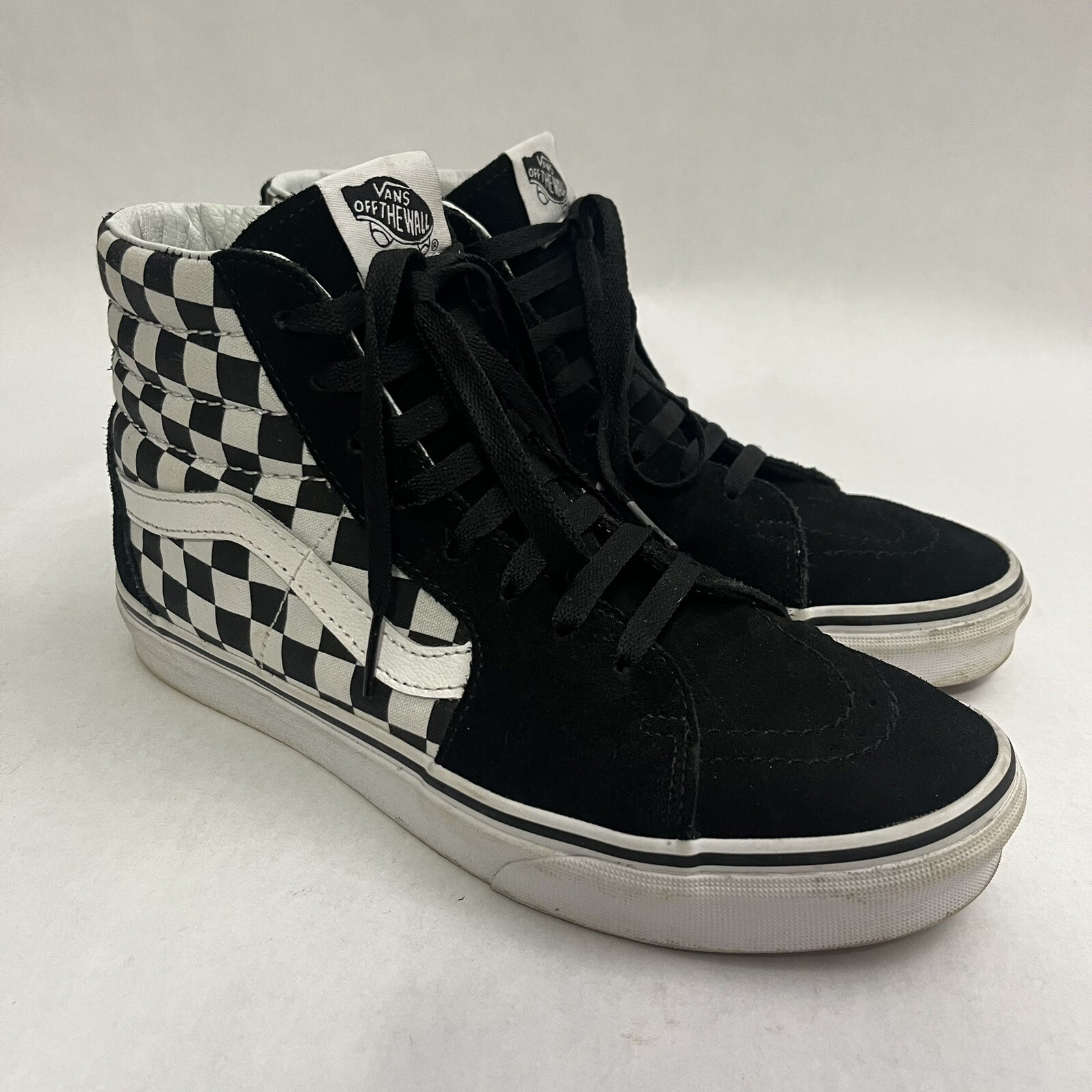 Size 7.5 Vans High Top Sneakers Suede Checker Skate Shoes Lot Of 3 ...