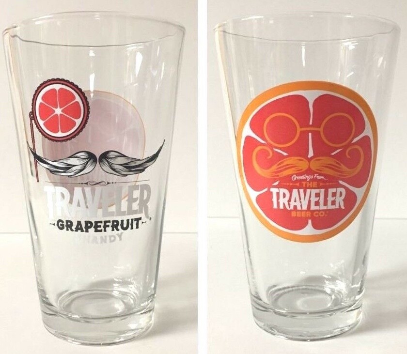 Traveler Beer Co Grapefruit Shandy Pint Glass 16 oz - One (1) Glass ...