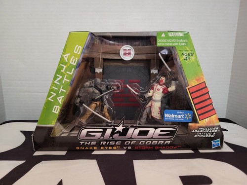 Snake Eyes vs Storm Shadow Walmart ROC Rise of G.I. JOE COBRA 25th Rise ...