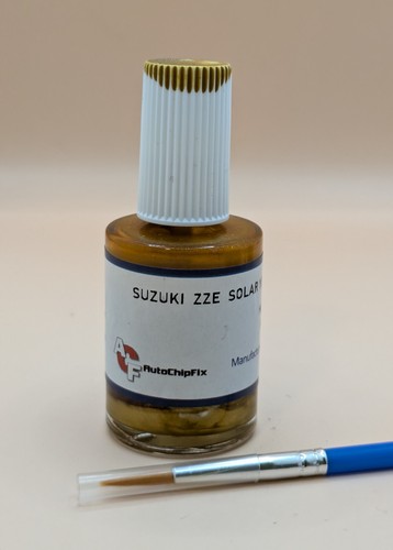 For Suzuki Paint Code ZZE Solor Yellow Touch Up Paint +Free Fine Tip ...