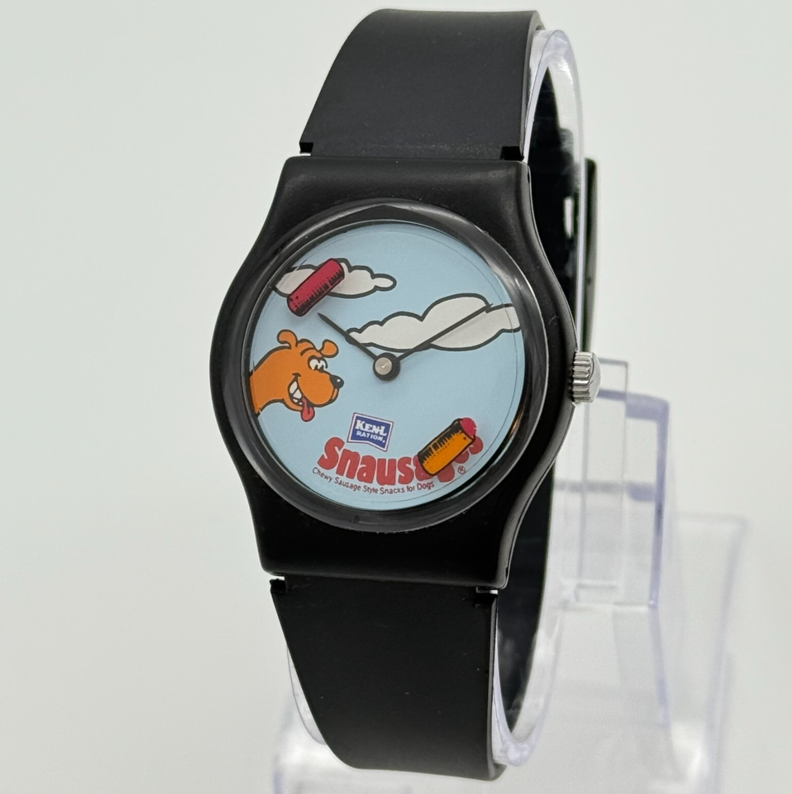Unworn Unisex SNAUSAGES Mystery Dial Advertising Ken-L Logo Watch ...