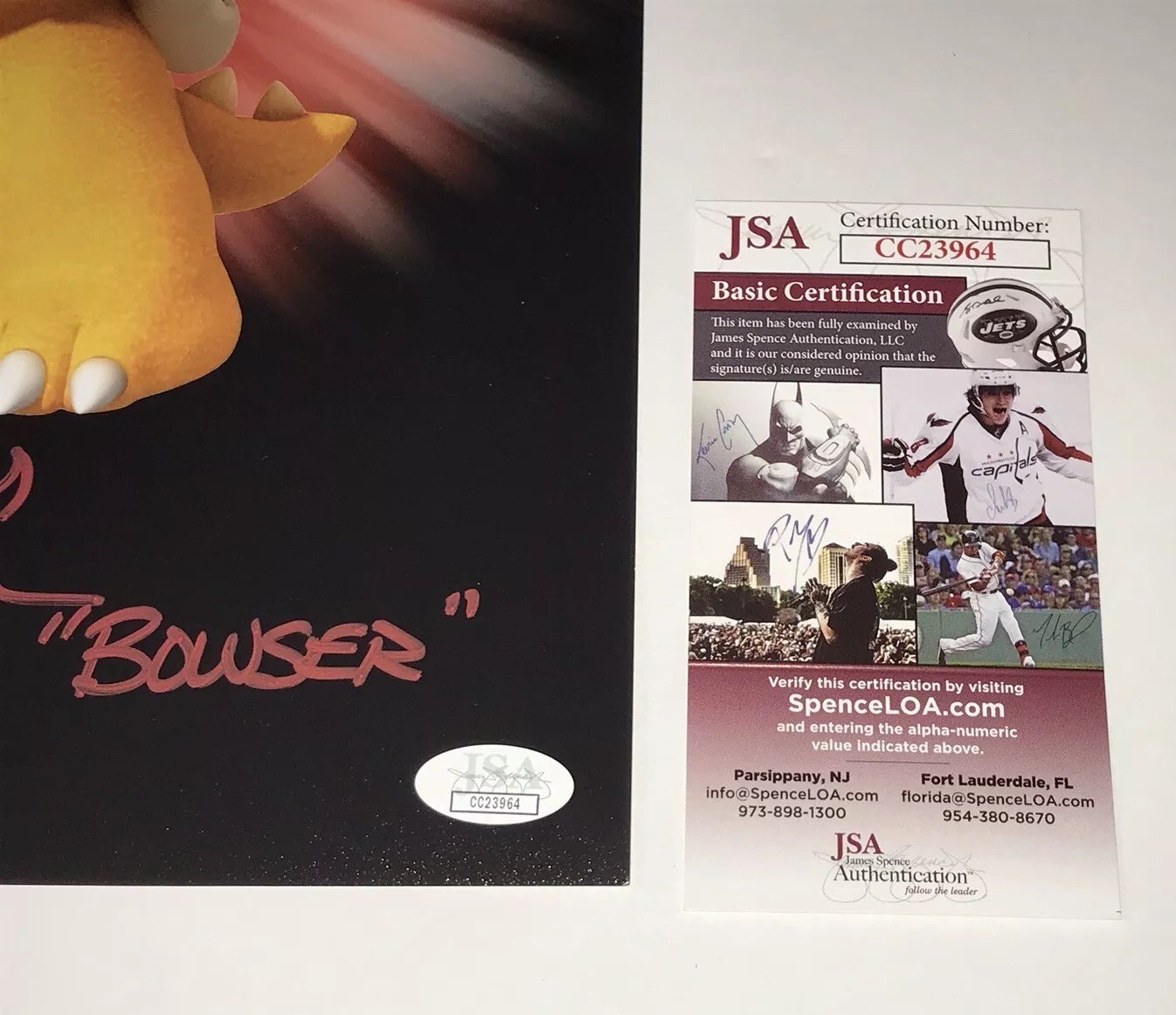 KENNY JAMES Signed BOWSER 11x14 Nintendo Super Mario Photo Autograph ...