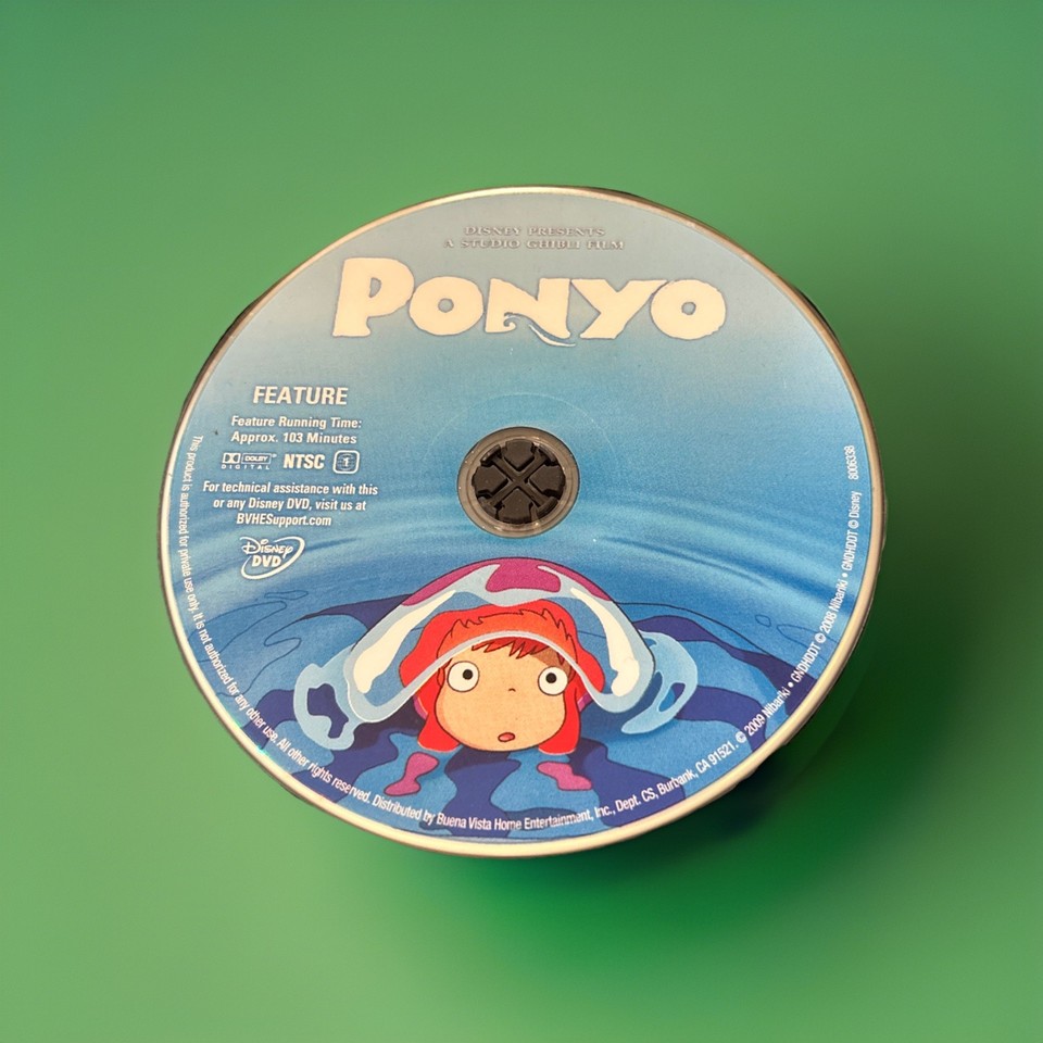 Ponyo (DVD, 2008), Disney, Studio Ghibli Film With Bonus Feature DVD ...