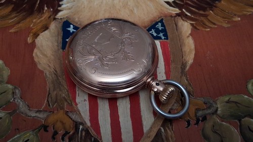 Vintage Pocket Watch Hunter Case Gold Filled 41mm Fancy Full Hunter ...