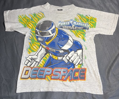 Vintage Power Rangers 90s Deep Space Blue Ranger Sabans Space Youth L ...
