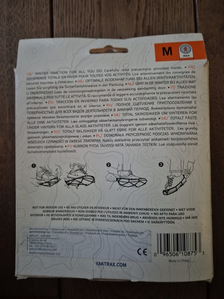 Yaktrax Walker Medium Snow Grips | eBay UK