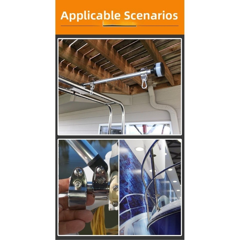 Mirror Polished 316 Stainless Steel Clamp Slide for Bimini Top Yacht ...