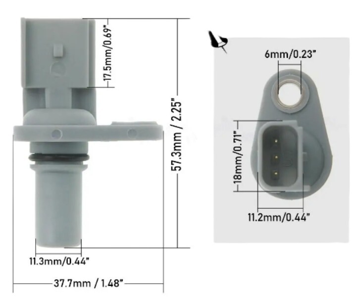 Camshaft Position Sensor 6C11-12K073-AC For Citroen Ford Jaguar Land ...