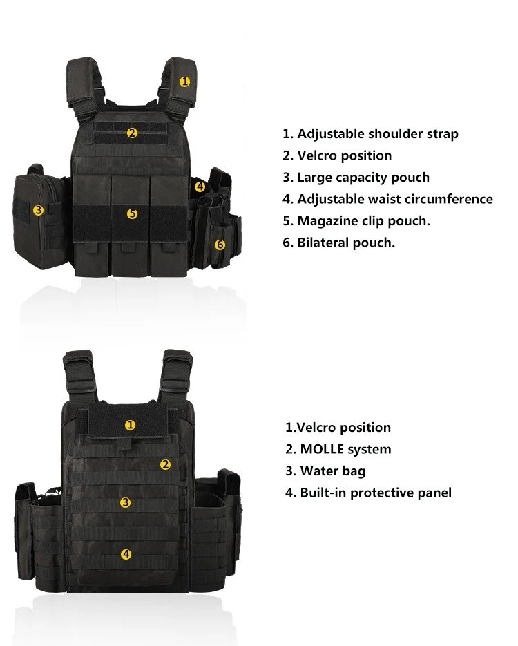Outdoor Multifunctional Vest Combination Tactical Equipment Training ...