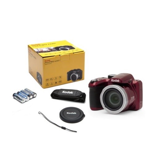 Kodak AZ401-RD Pixpro Bridge Digital Camera 16MP 40X Optical Zoom ...