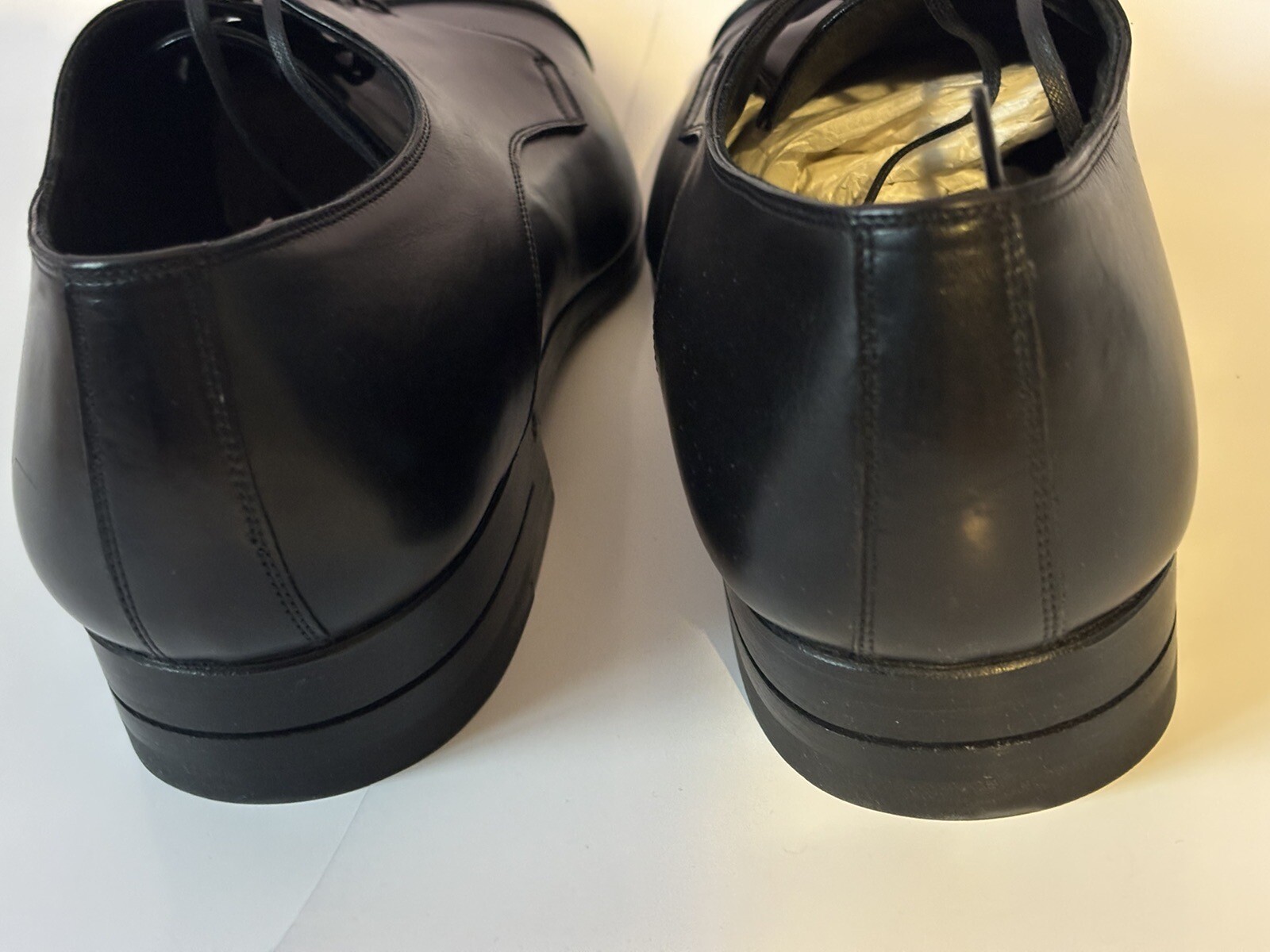 chaussures authentiques en cuir noir Dior pointure 43 derby veau ...