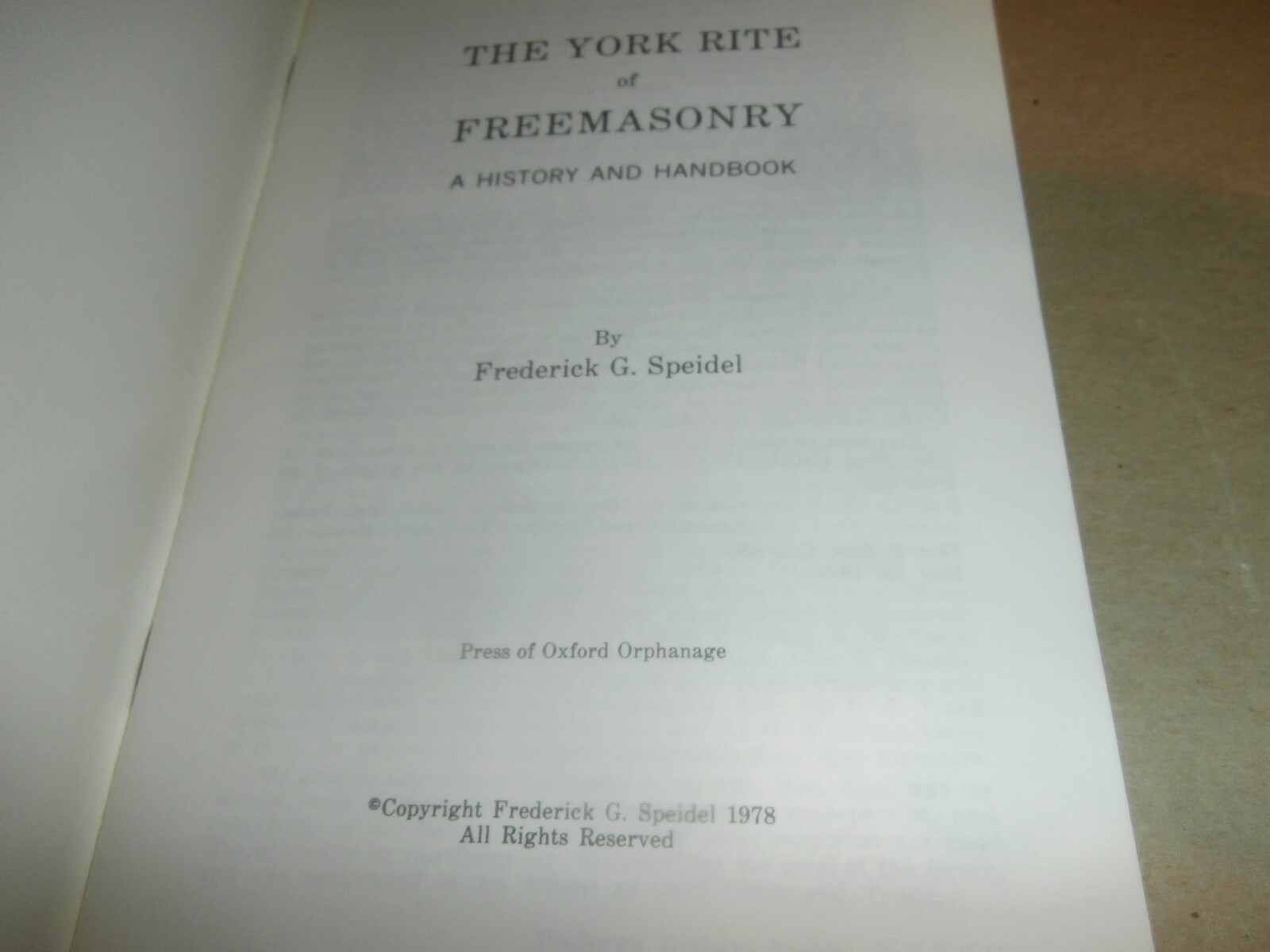 Vintage York PA Rite of Freemasonry History Handbook Knights Templar | eBay