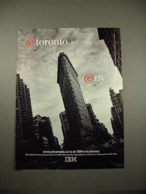 1998 IBM Computer E-Business Ad - AirCanada | eBay