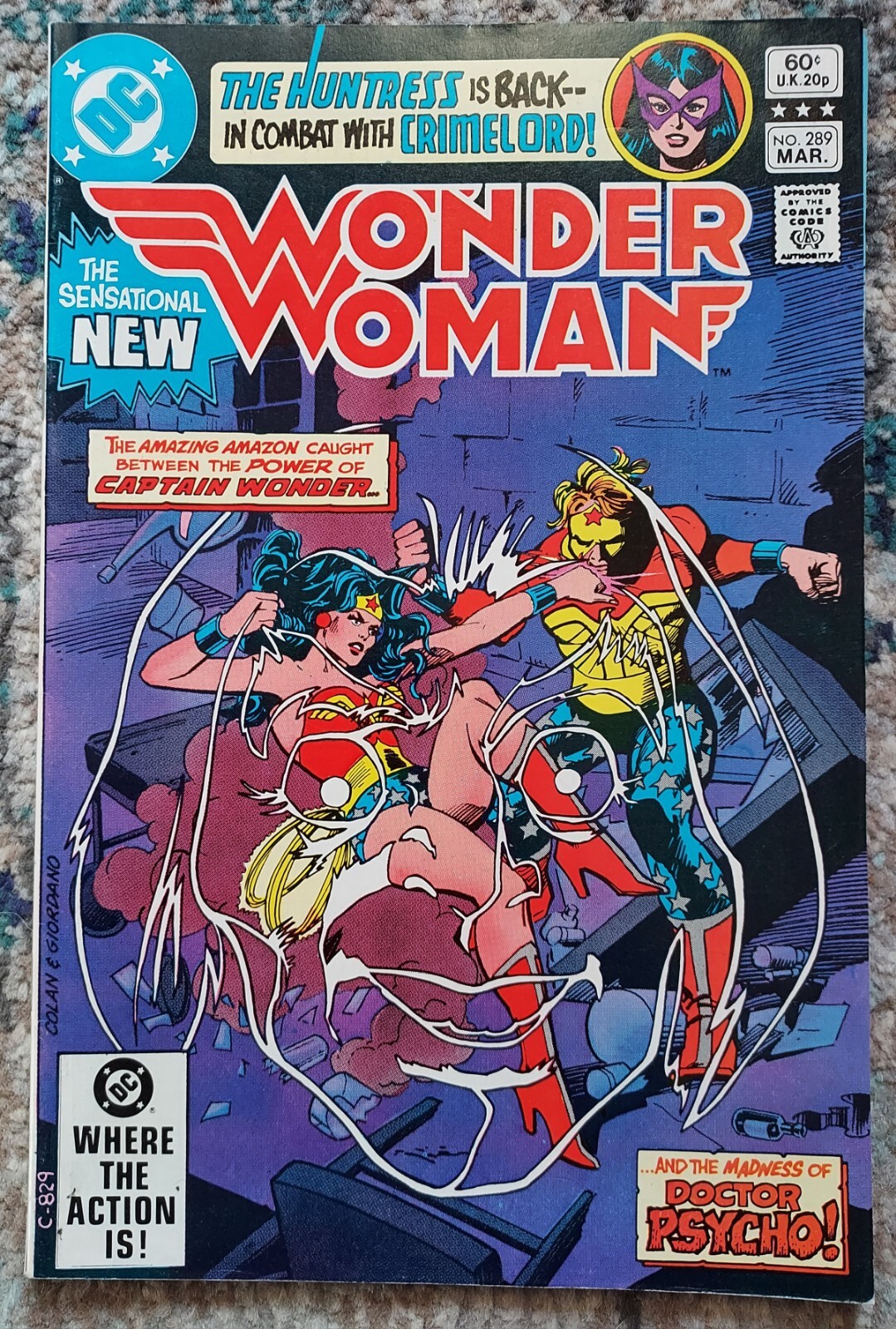 Wonder Woman #289 Key Bronze Age DC 1st BA Dr Psycho Captain Wonder ...
