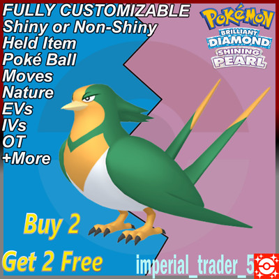 Pokemon Brilliant Diamond & Shining Pearl Shiny Swellow 6IV ...
