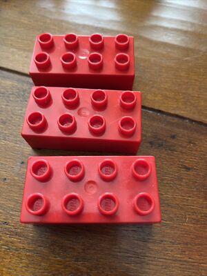 3 Lego Duplo Bricks 2 X 4 X 1 Part# 3011 | eBay