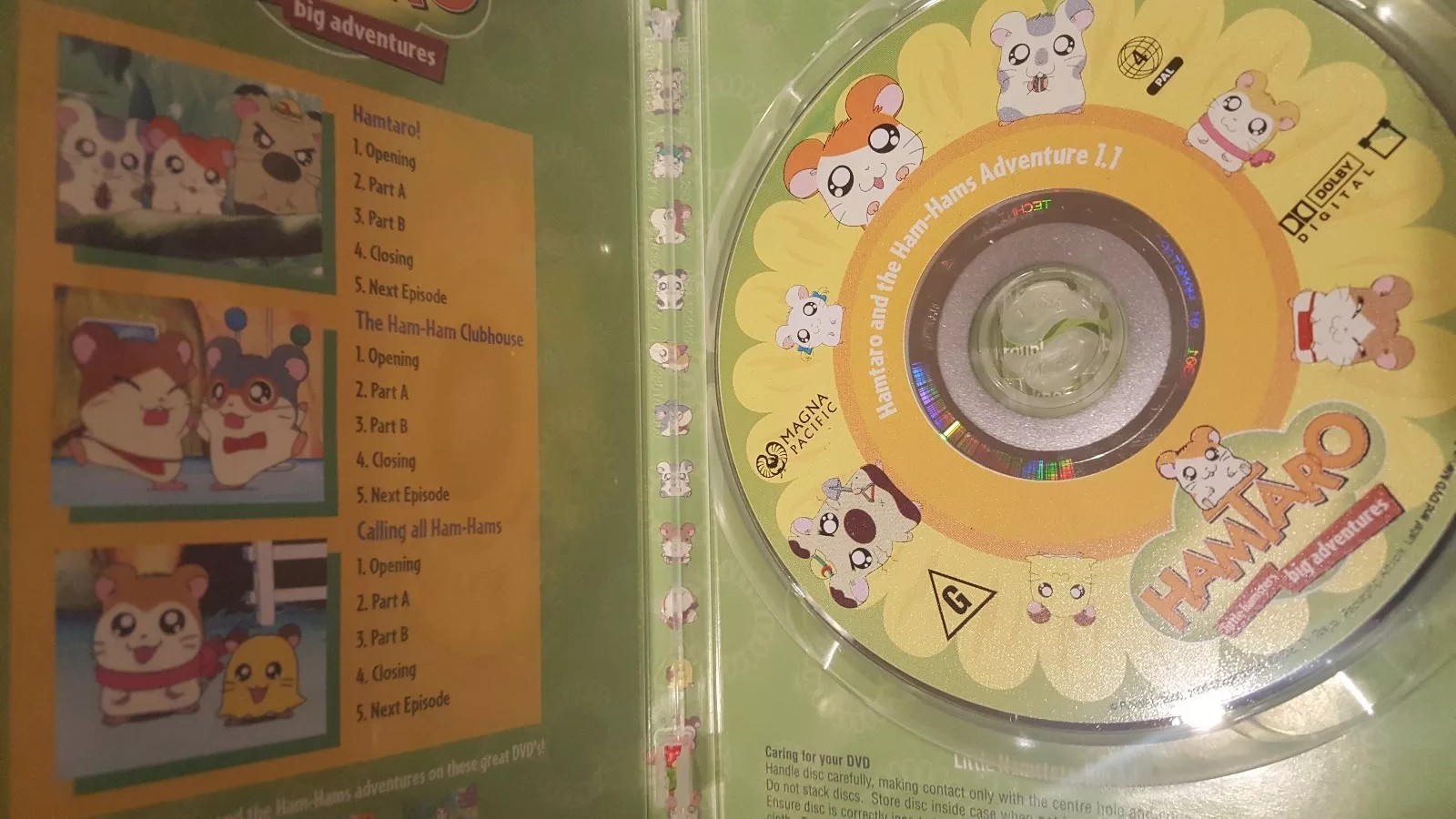 HAMTARO LITTLE HAMSTERS BIG ADVENTURES RARE DELETED DVD CARTOON ...