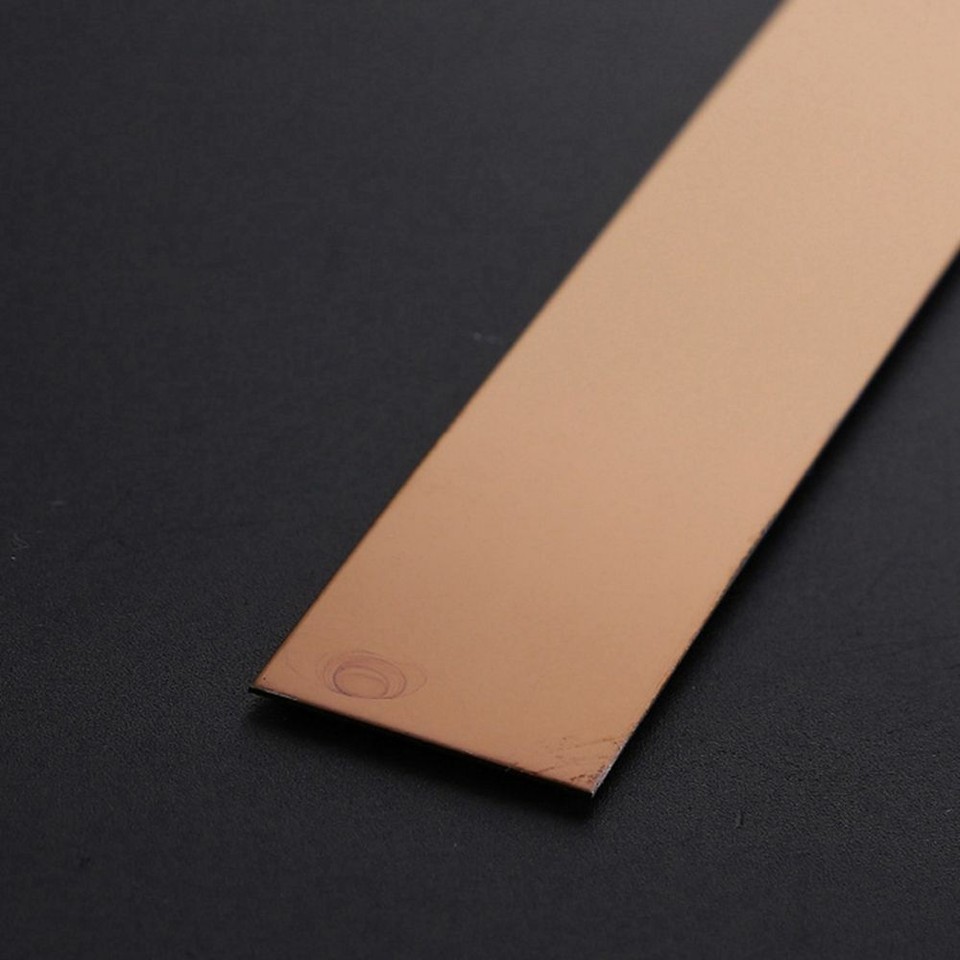 1PC 5M Stainless Steel Flat Decor Lines Background Wall Ceiling Edge ...