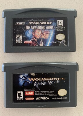 X2: Wolverine's Revenge (Nintendo GameBoy Advance) & Star Wars ...