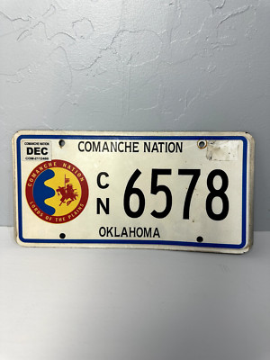 Comanche Nation TAG CN 6578 Oklahoma | eBay