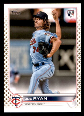 2022 Topps Baseball Gold Star Parallel #390 Joe Ryan Rookie Card (RC ...
