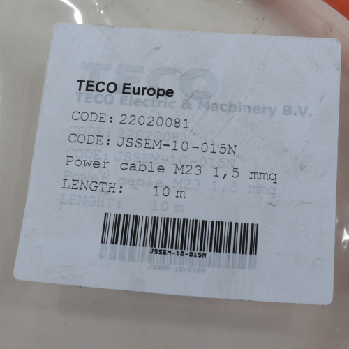 JSSEM-10-015N Teco Power Cable | eBay
