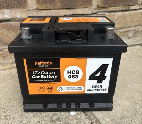 Halfords HCB053 Car Battery 12v calcium | eBay UK
