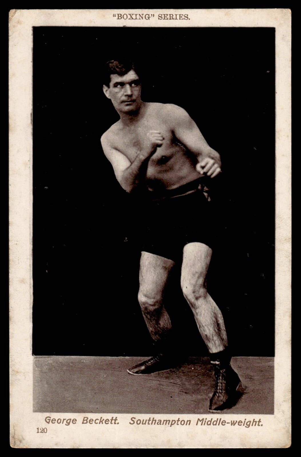 1900 Vintage Boxing Series Postcard #120 George Beckett GD | eBay
