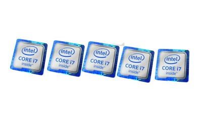 5 PCS Sticker for CORE i7 inside Logo Decal 18mm x 18mm 6th GEN ...