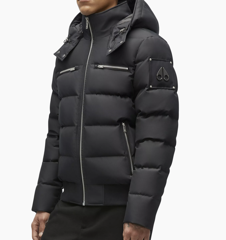 *NEW* Men Moose Knuckles CLOUD BOMBER jacket Black (M32MB005), Sz MD ...