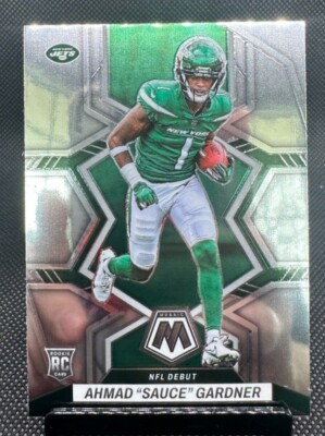 2022 Panini Mosaic Base NFL Debut Card #289 Ahmad "Sauce" Gardner RC ...