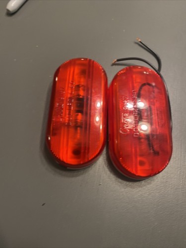 (2) Grote 45262 Oval Clearance/Marker Lights - Red Out Of Box | eBay