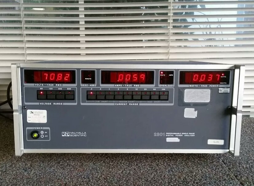 Valhalla Scientific 2301 Single Phase Digital Power Analyzer - for sale ...