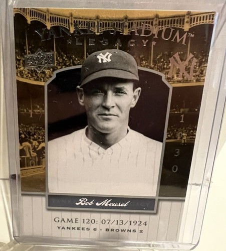 Bob Meusel 2008 Upper Deck Yankee Stadium Legacy New York Yankees | eBay