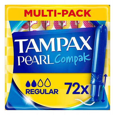 Tampax Compak Pearl Regular Tampons mit Applikator MULTI-PACK 16/72/144 ...
