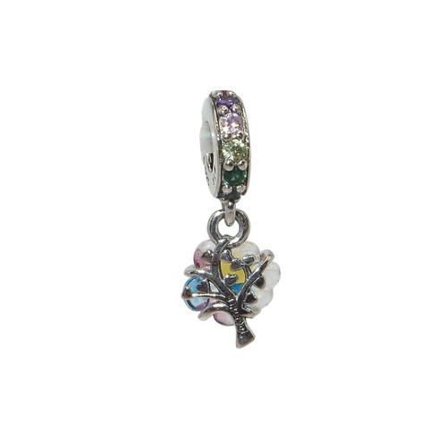 Pandora Rare Togetherness Tree Multicolor CZ & Murano Glass .925 Charm ...