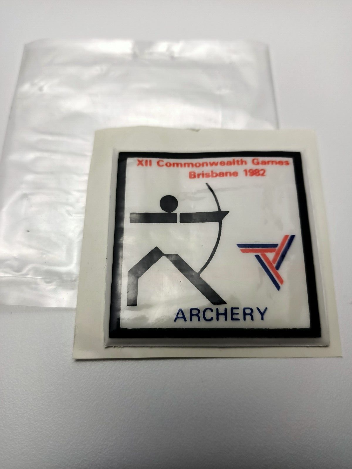 Xll Commonwealth Games Brisbane 82 - Official Souvenir Padded Sticker ...