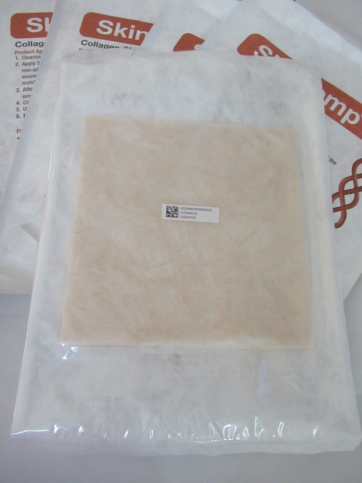 pack of 5 Skin Temp II Collagen sheets 7"x 7" exp 01/2029 NEW msrp $260 ...