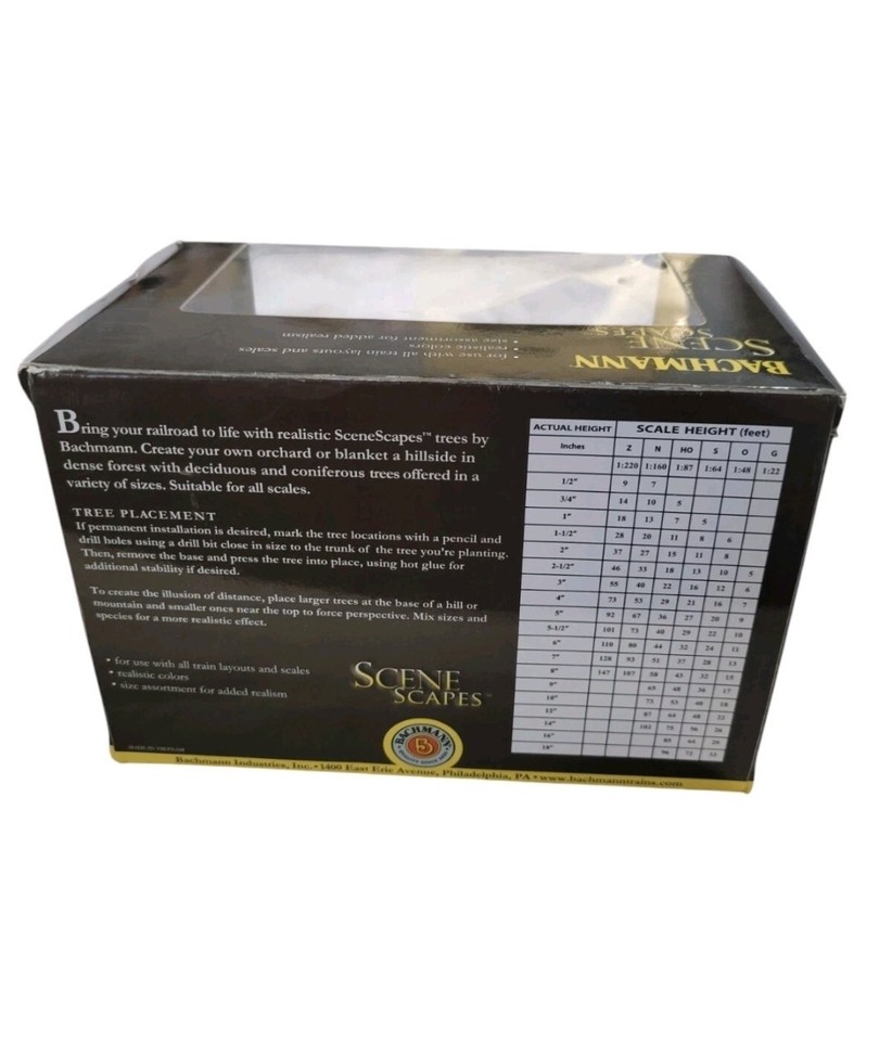 All Scale Bachmann Scene Scapes 32009 3"-4" Sycamore Trees 3 Piece | eBay