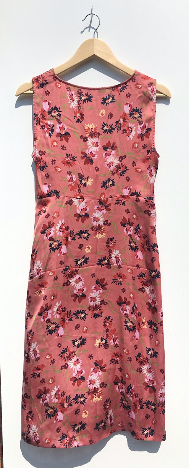 clements ribeiro size m size 12 pink satin silk floral dress | eBay UK