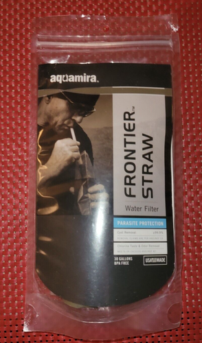 Aquamira Frontier Water Filter Straw 30 Gallon Emergency Survival ...