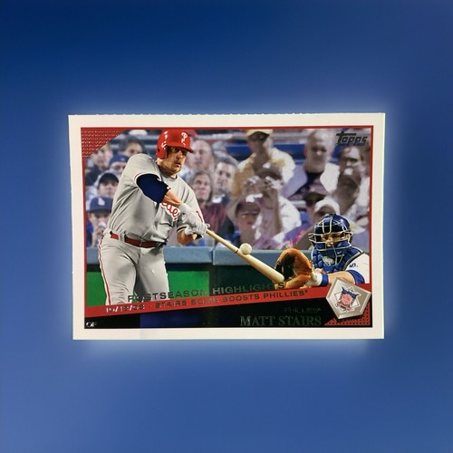 2009 - Matt Stairs #139 Topps Postseason Highlights Target Throwback ...