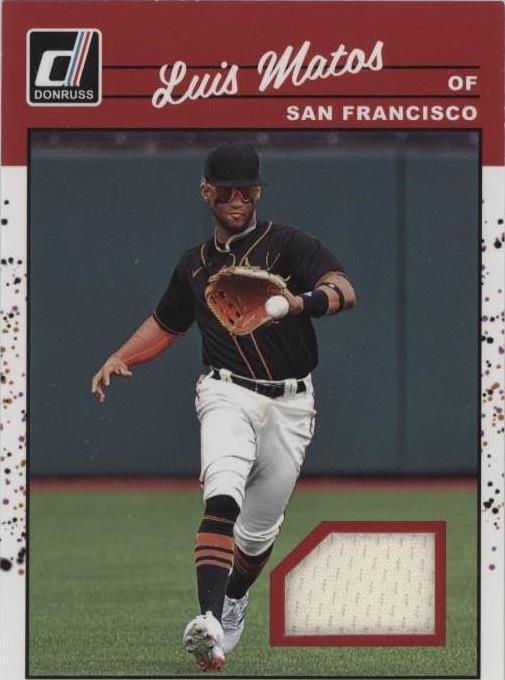 2023 Panini Donruss - Retro 1990 Materials Luis Matos #90M-LA (MEM, RC ...