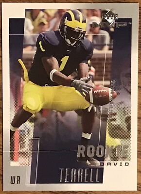 David Terrell 2001 Upper Deck MVP Rookie Card #314 Bears NFL RC Free ...