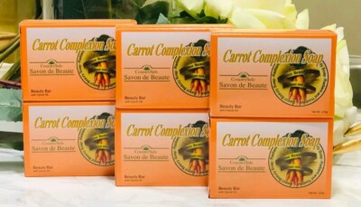 6-Pack CARROT COMPLEXION SOAP BEAUTY BAR WITH CARROT OIL 125g (each ...