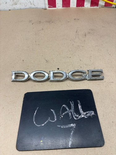 FIRST GEN DODGE TRUCK D100 D150 D350 OEM HOOD EMBLEM SCRIPT 1988 89 87 ...