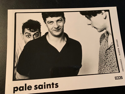 PALE SAINTS (2) Original press photography NB BW Vintage 4AD Bleddyn ...