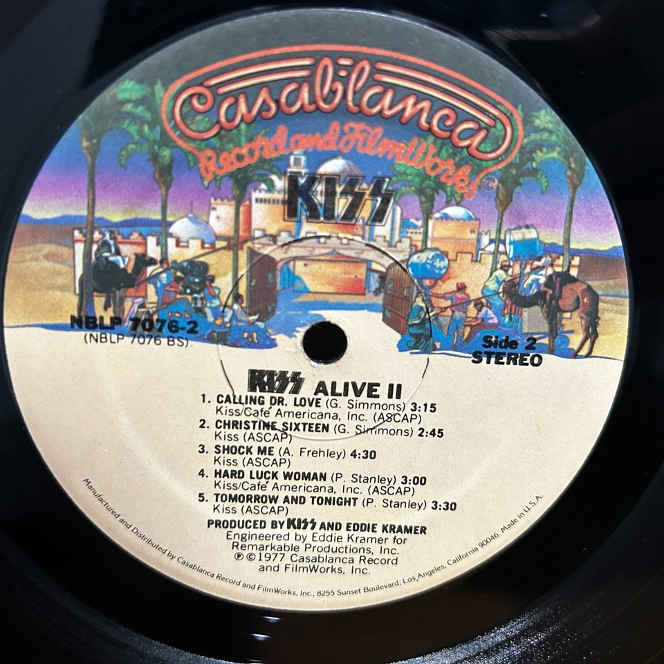 Original KISS Alive II 2 LP Album 1977 Casablanca Records NBLP-7076-2 ...