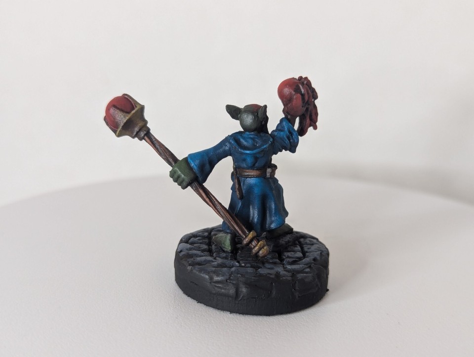 Painted Goblin Wizard Reaper Miniatures Bones 5 D&D, Fantasy & Tabletop ...