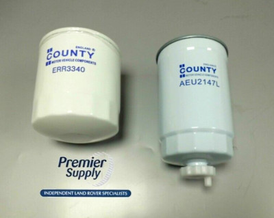 LAND ROVER 200 & 300 TDI OIL FILTER AND FUEL FILTER ERR3340 & AEU2147L ...